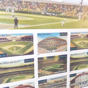 Baseball's Legendary Playing Field Stadiums US Postage Stamps Sheet of ...
