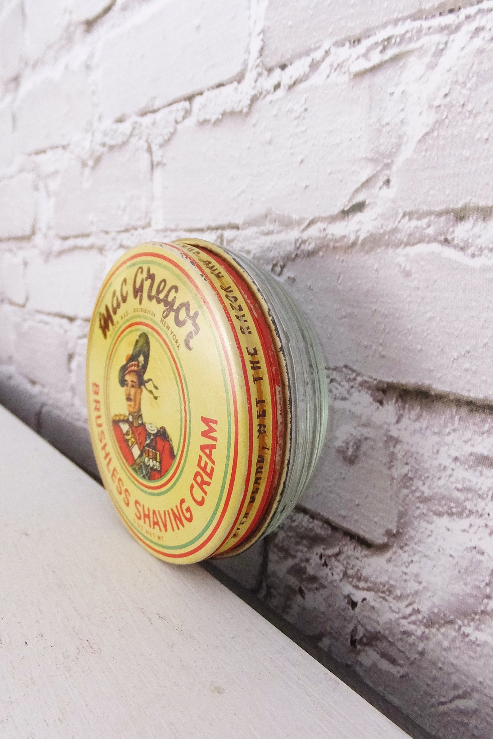 Macgregor Brushless Shaving Cream Container Vintage Apothecary - Etsy