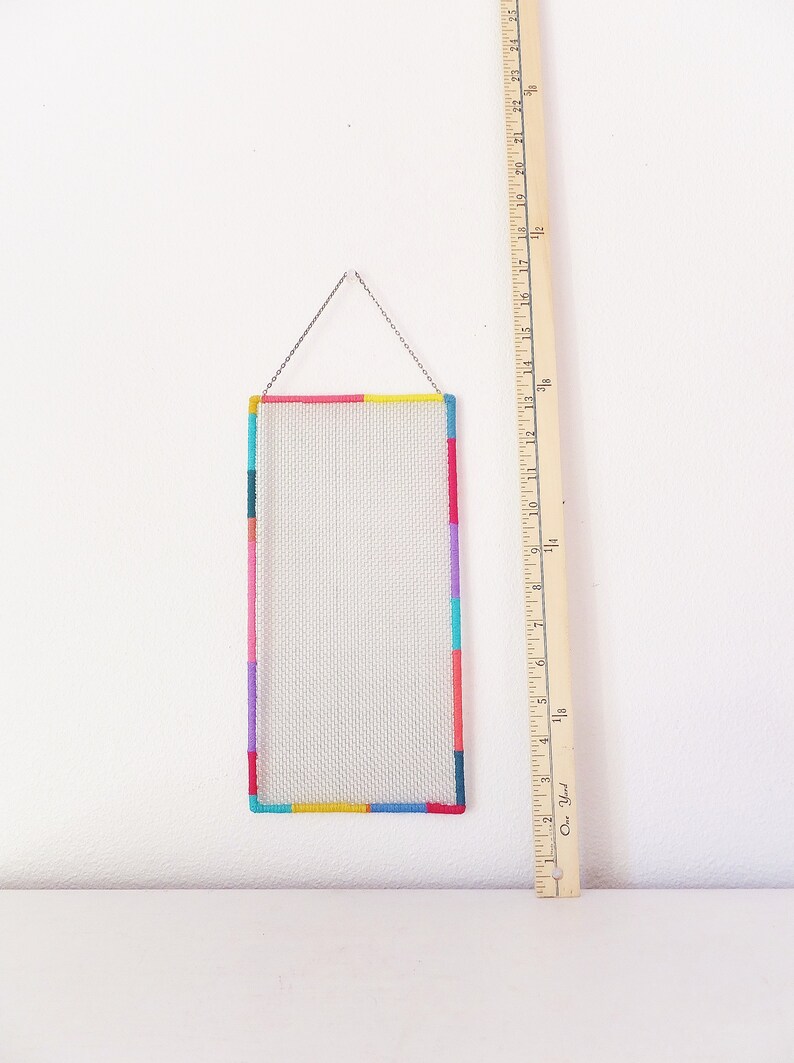 Colorful Mesh Earring Holder Trading Pin Rack Wire Mesh Boho - Etsy