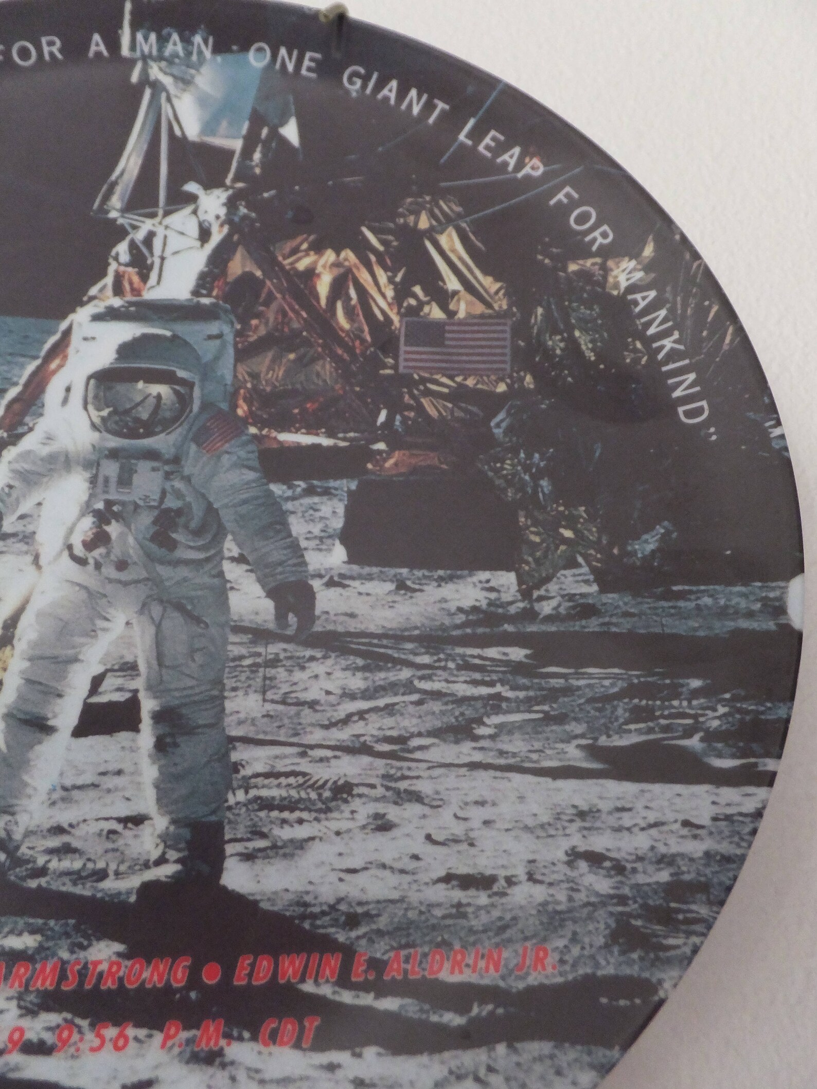 Vintage Moon Landing Souvenir Plate Melamine Plate Apollo Moon | Etsy