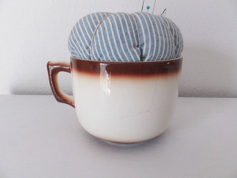 Old Man & the Sea Pincushion Vintage Teacup Pincushion | Etsy