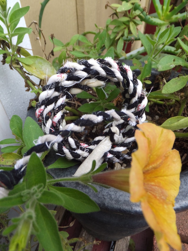 Black & White Garland Rustic Rope Decor Christmas Tree - Etsy