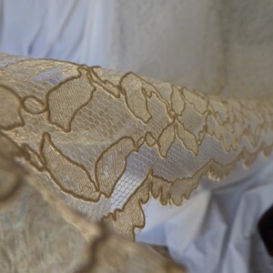 Alencon Lace Embroidered Lace Fabric Wedding Lace Needle Lace High ...