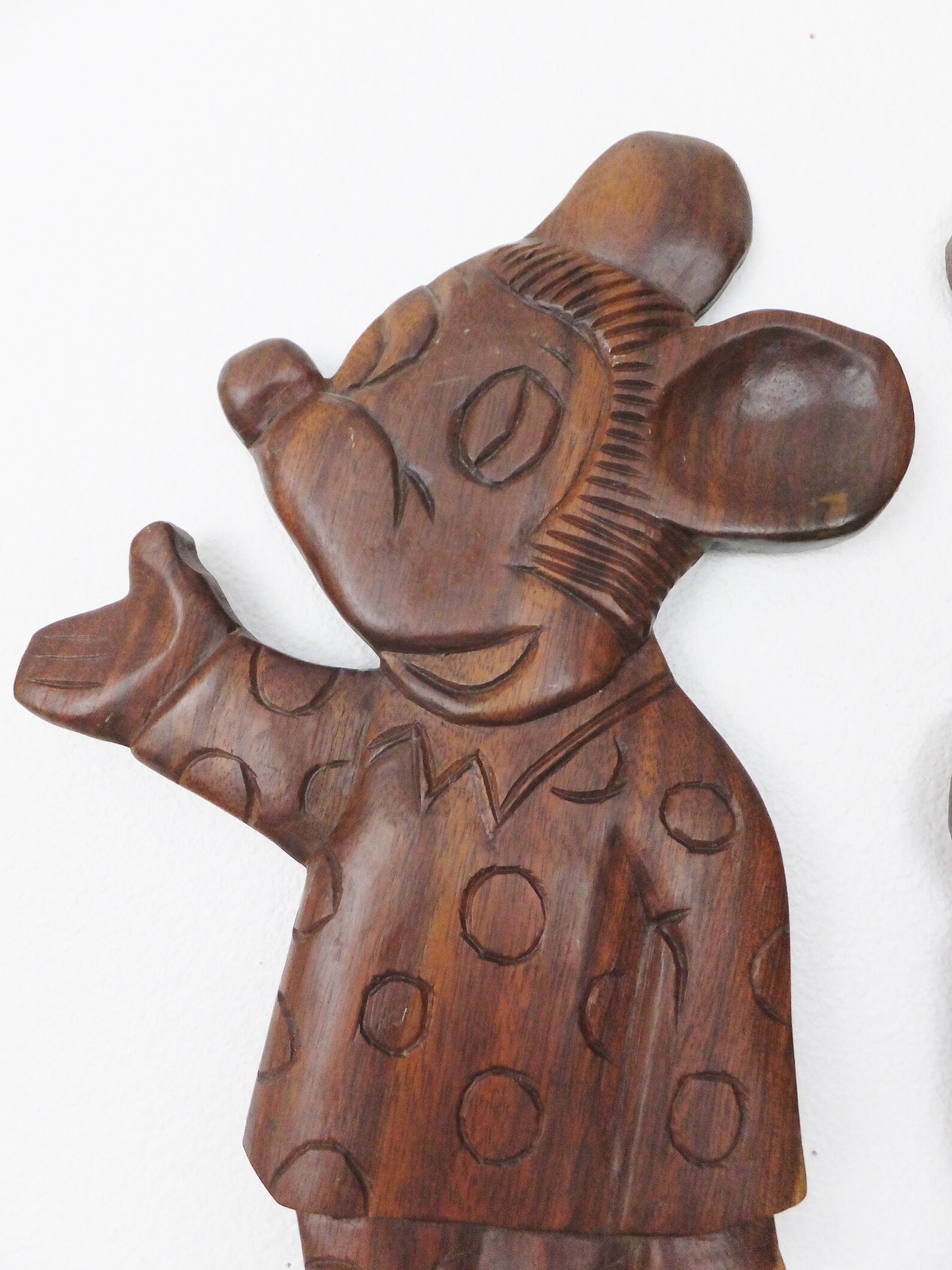 Vintage Mickey Mouse Fan Art Wood Carvings Vintage 1970's - Etsy Hong Kong