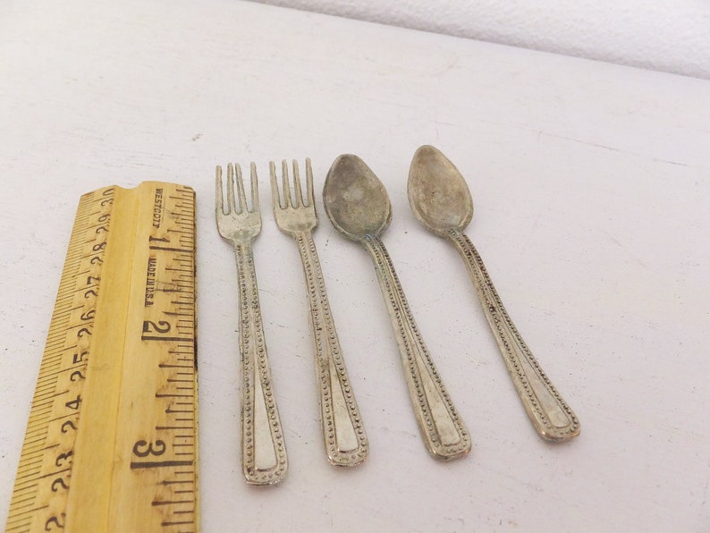 Miniature Doll Utensils With Tray Doll Forks Spoons Set - Etsy