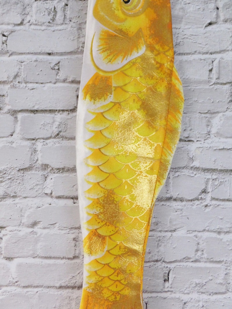 Yellow Gold Koi Fish Windsock Flag Japanese Boys Day Flag Carp - Etsy