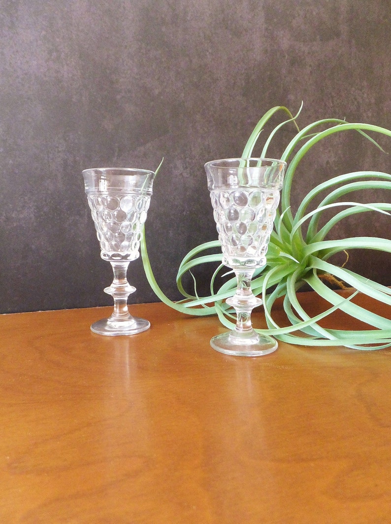 Cordial Mini Bubble Goblets Aperitif Liqueur Mini Wine Hobnail - Etsy
