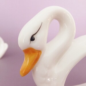 Swan Napkin Rings Ceramic Napkin Rings Goose Napkin Rings Set of 7 Bird ...