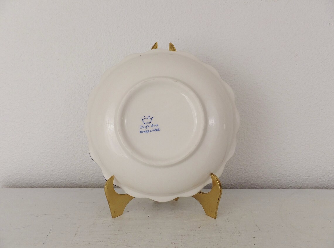 Small Vintage Delft Bowl Delft Dish with Crown Mark Hand | Etsy