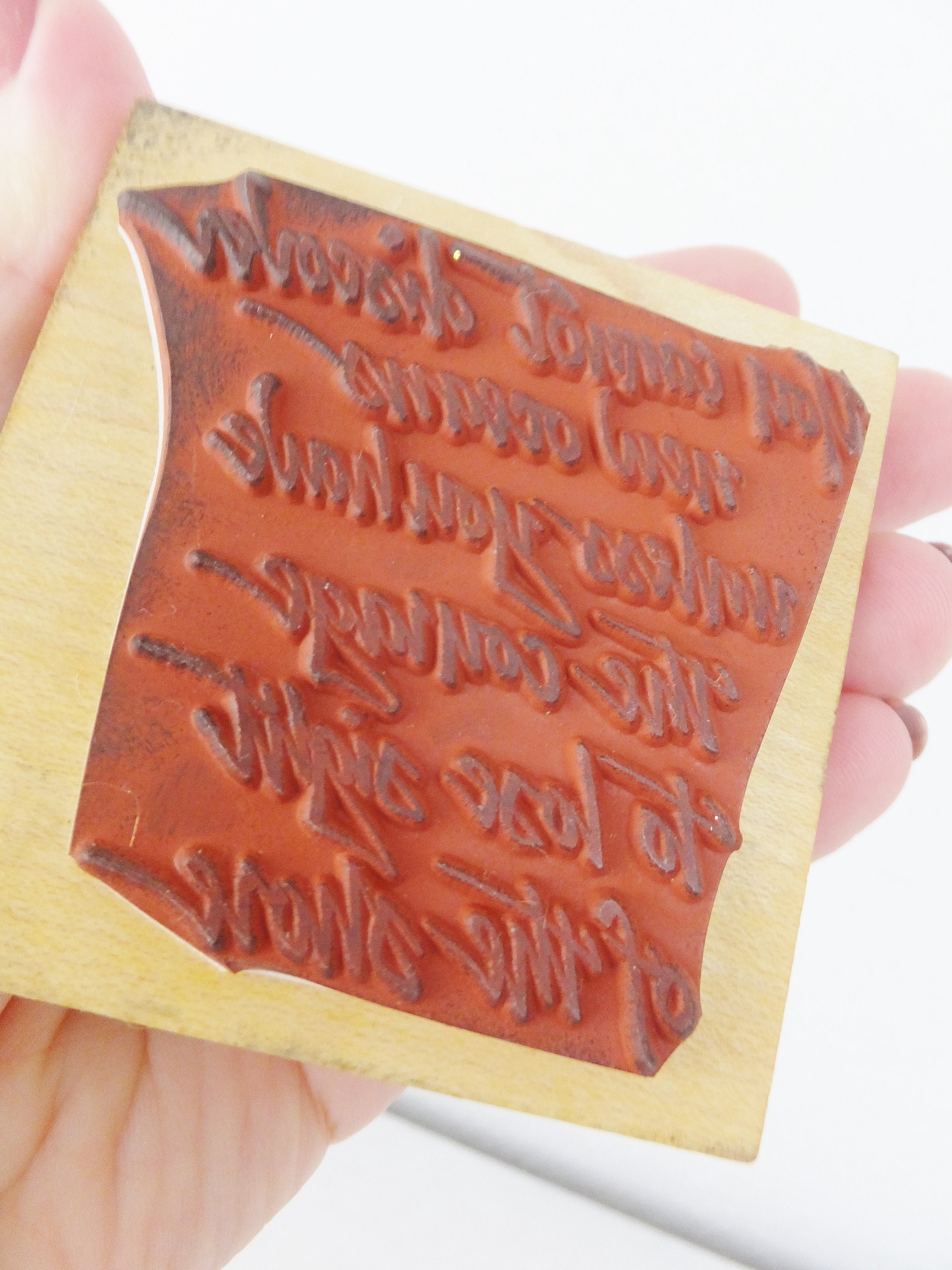 Inspirational Life Quotes Rubber Stamps Wooden Block Mounted - Etsy UK
