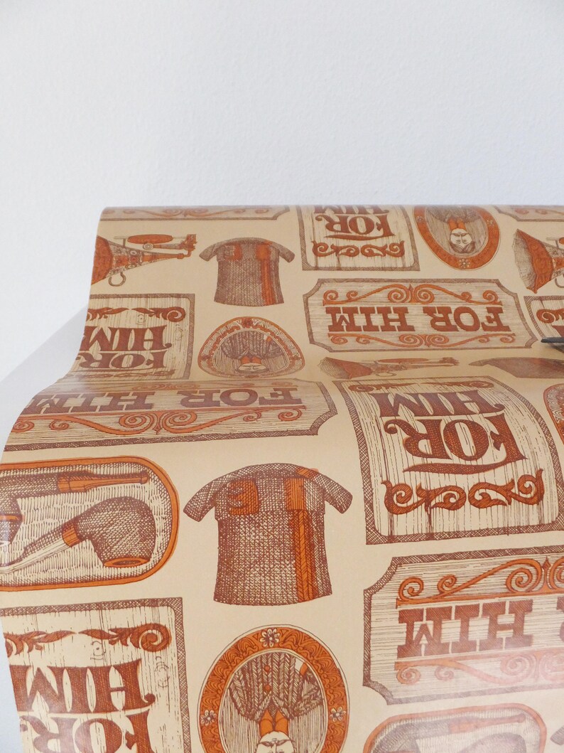 Vintage 1960's for Him Wrapping Paper for Men - Etsy