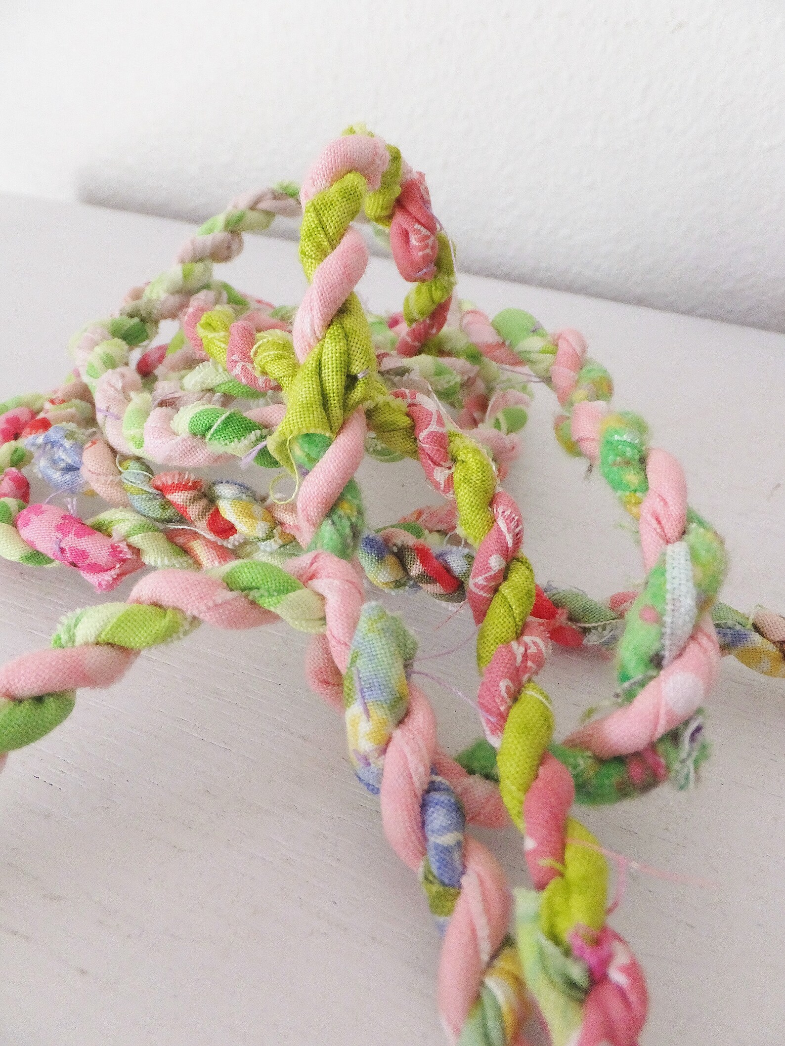 Pink and Green Rope Garland Decoration Girls Nursery Decor - Etsy