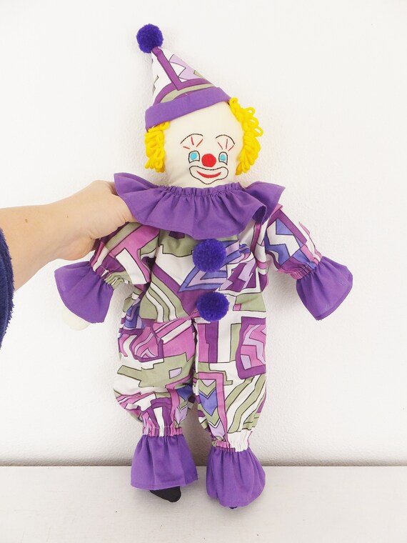 Vintage Stuffed Clowns 1960s