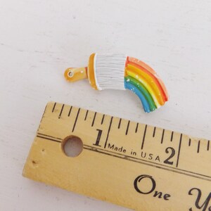 Vintage Rainbow Paintbrush Pin Vintage 1980’s Cute Metal Charm Pin ...