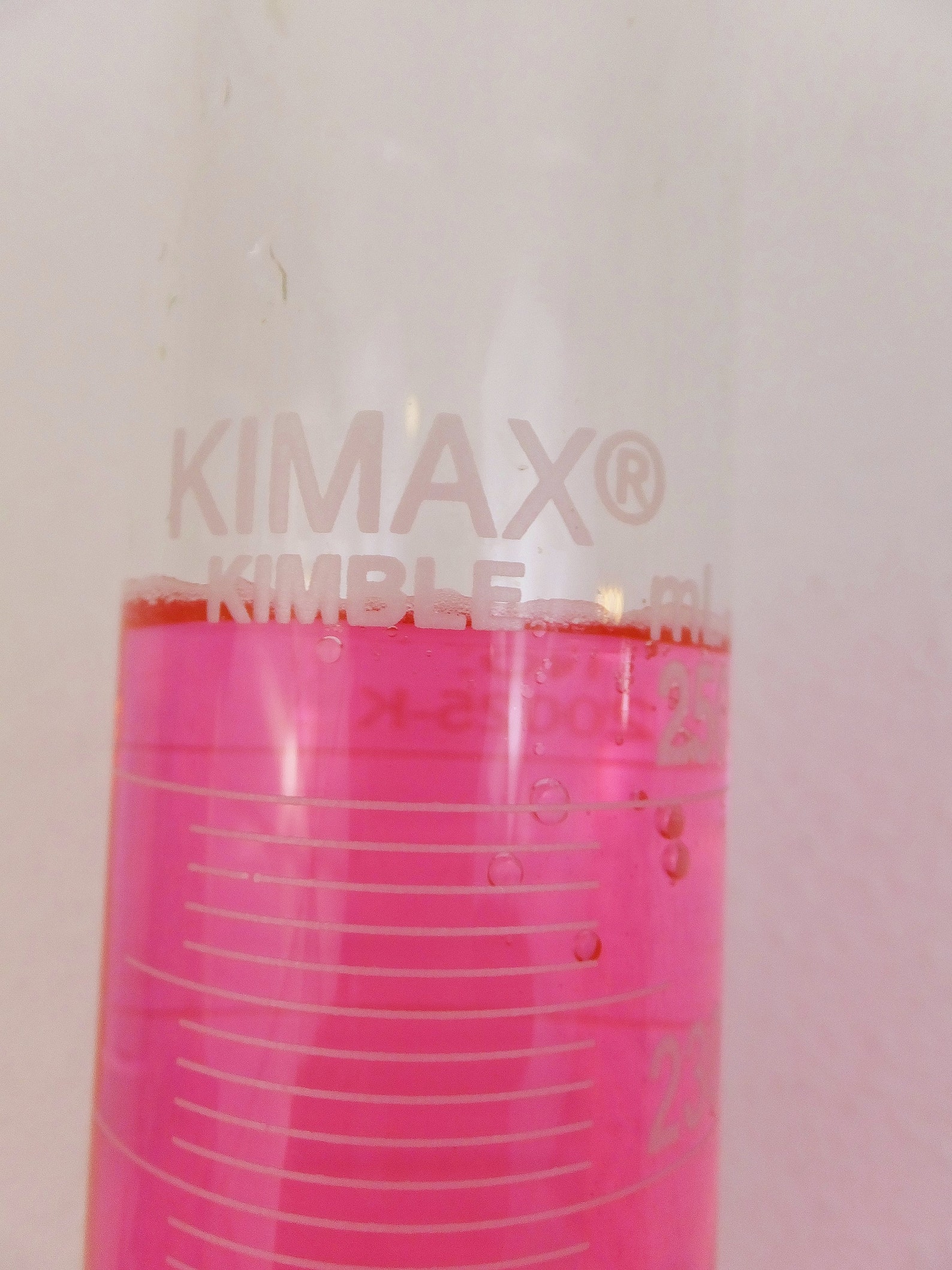 Scientific Glass Beaker Kimax Kimble Graduated Cylinder 250mL | Etsy