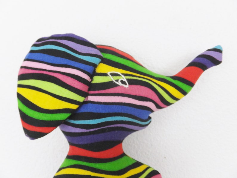 Colorful Elephant Plushie Elephant Plush Nursery Pachyderm - Etsy