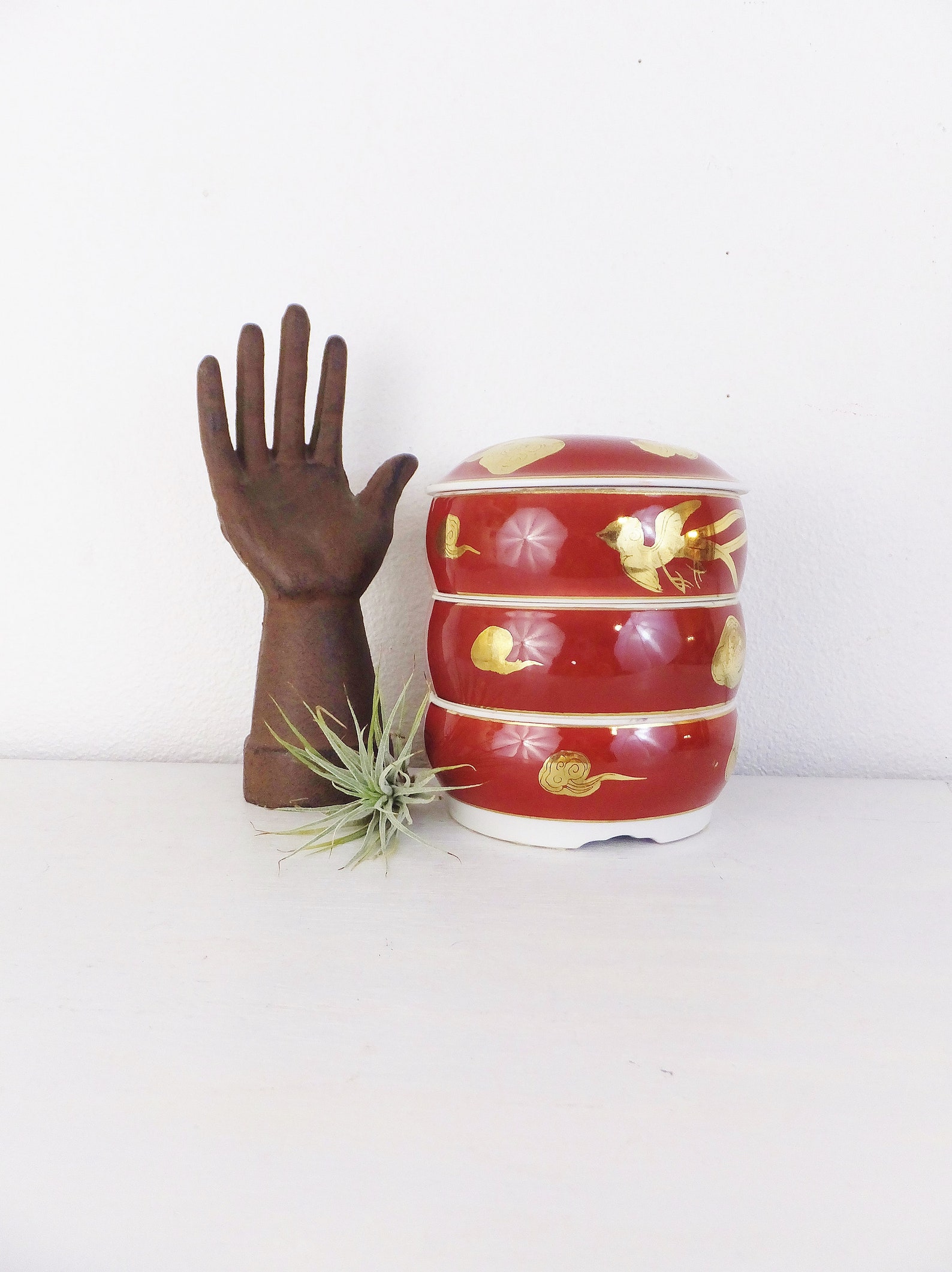 Vintage Japanese Porcelain Tiered Box Ceramic Bento Box - Etsy