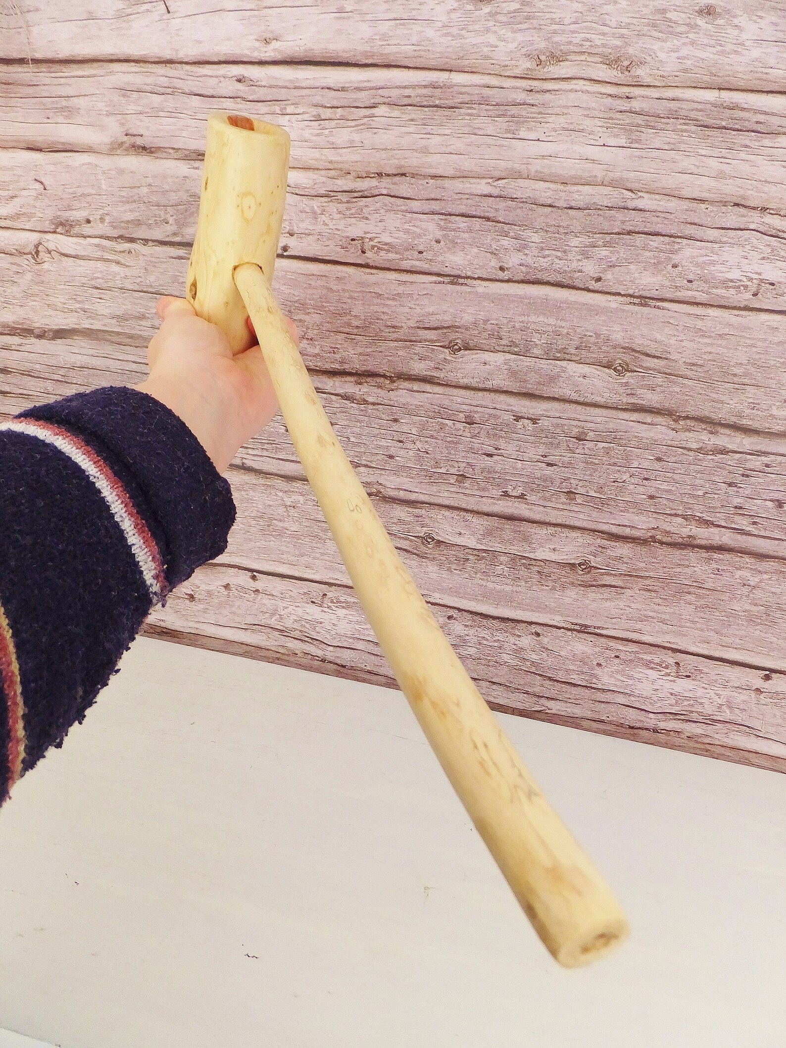 Large Wooden Pipe Smoking Pipe Gandalf Pipe Rustic Pipe Long | Etsy