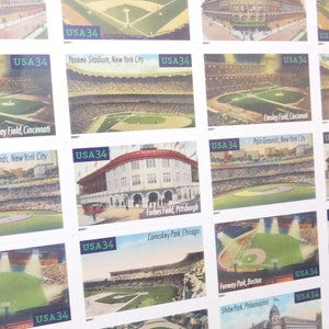 Baseball's Legendary Playing Field Stadiums US Postage Stamps Sheet of ...