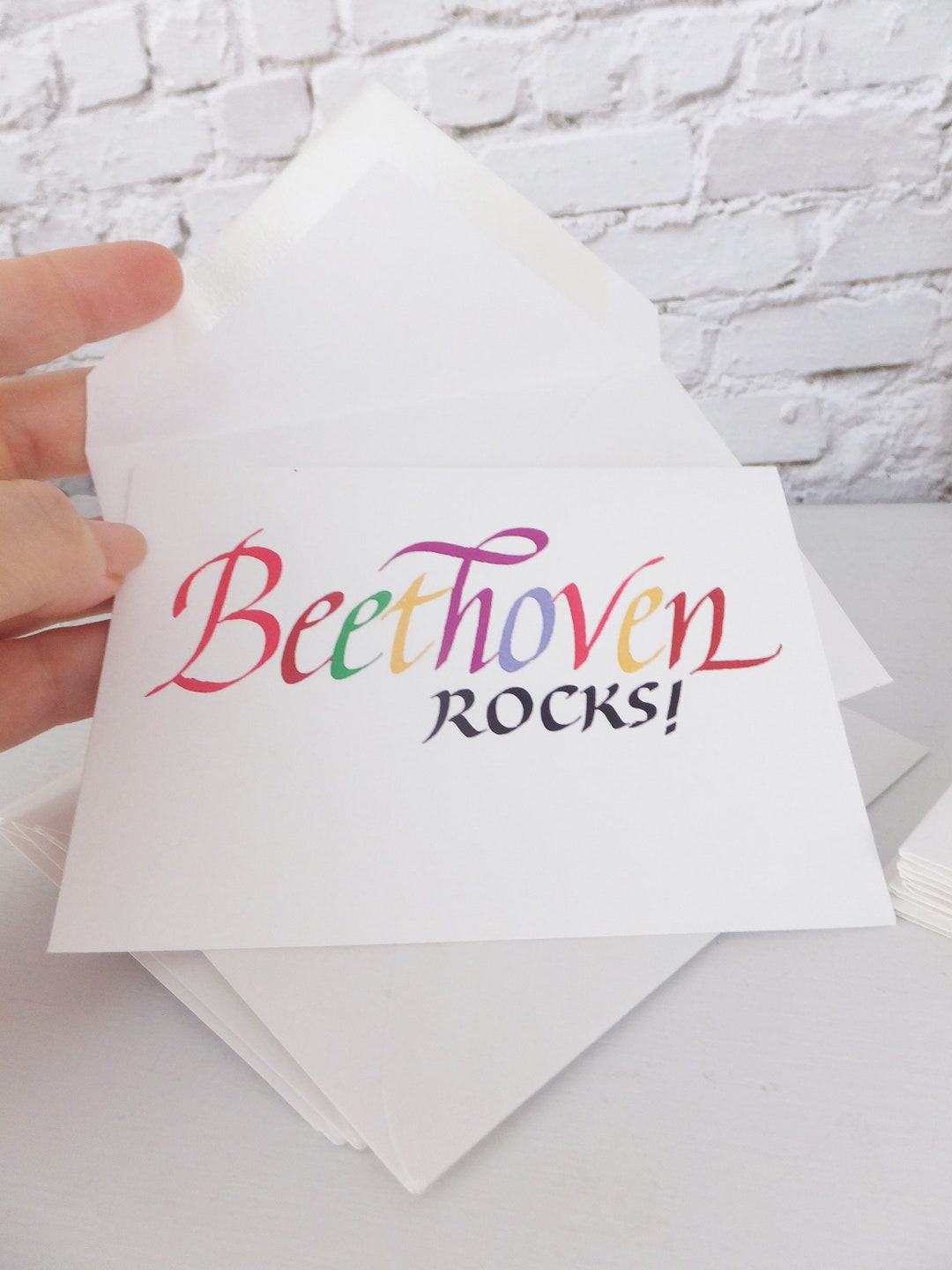 Beethoven Card Set beethoven Rocks Greeting Cards Blank Cards W ...