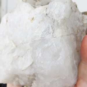 Natural White Quartz Rock With Mica Large Rustic Rock Boho Decor Rustic ...