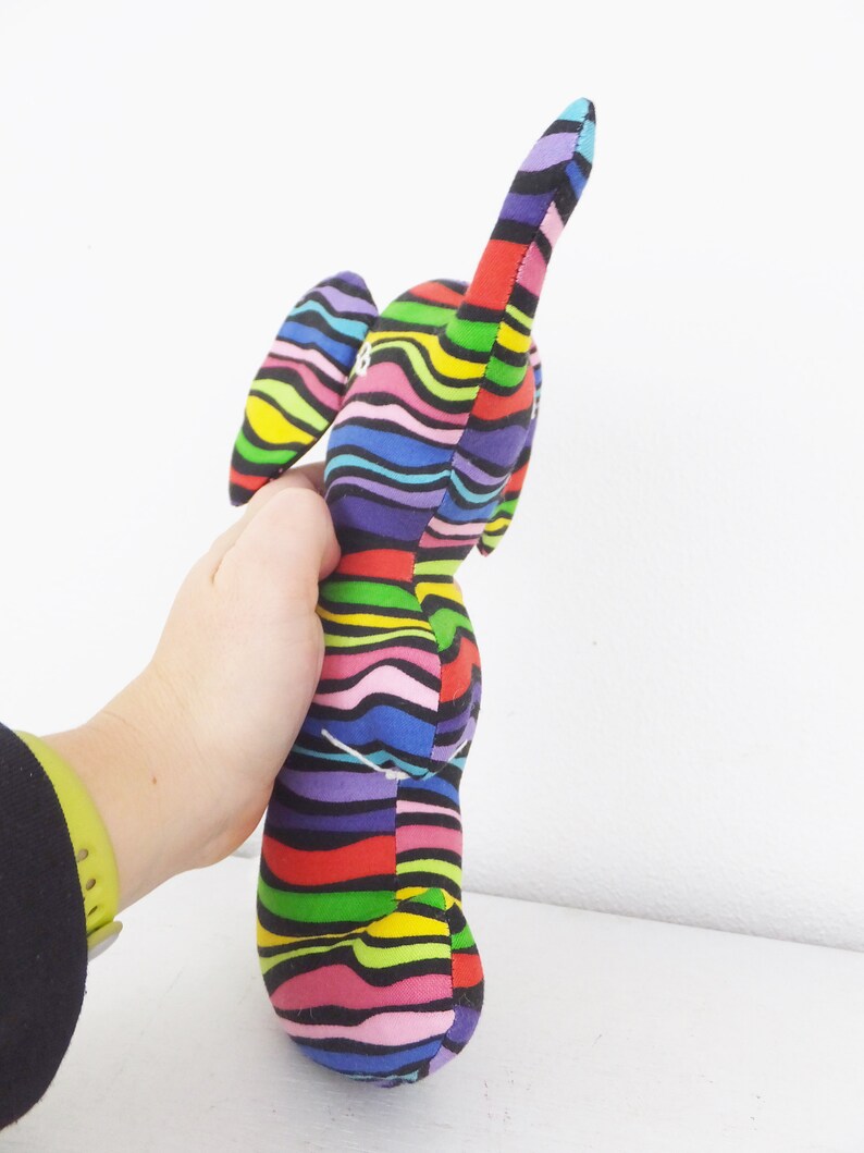 Colorful Elephant Plushie Elephant Plush Nursery Pachyderm - Etsy