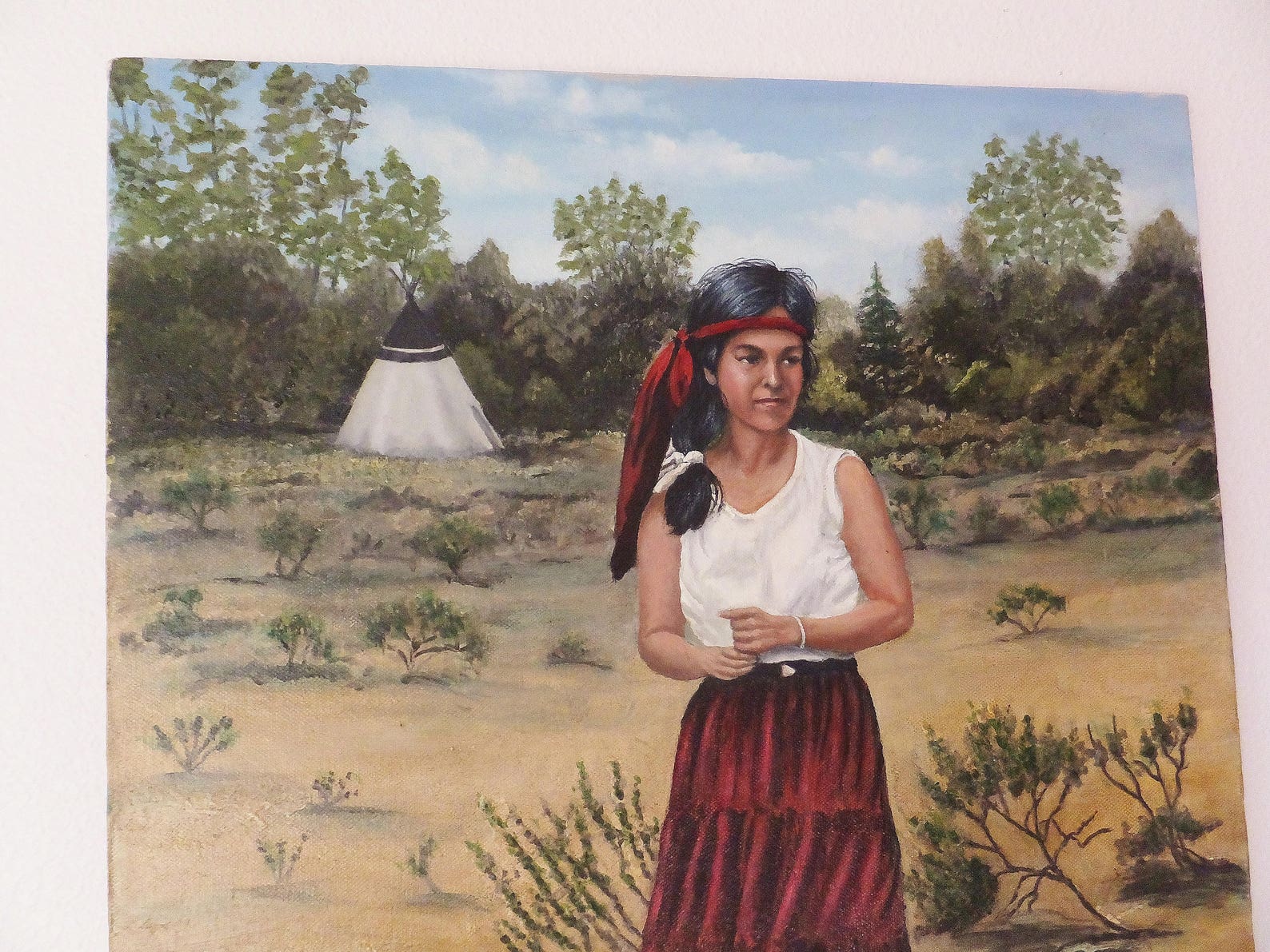 Native American Girl Painting Southwest Decor Indian Girl - Etsy