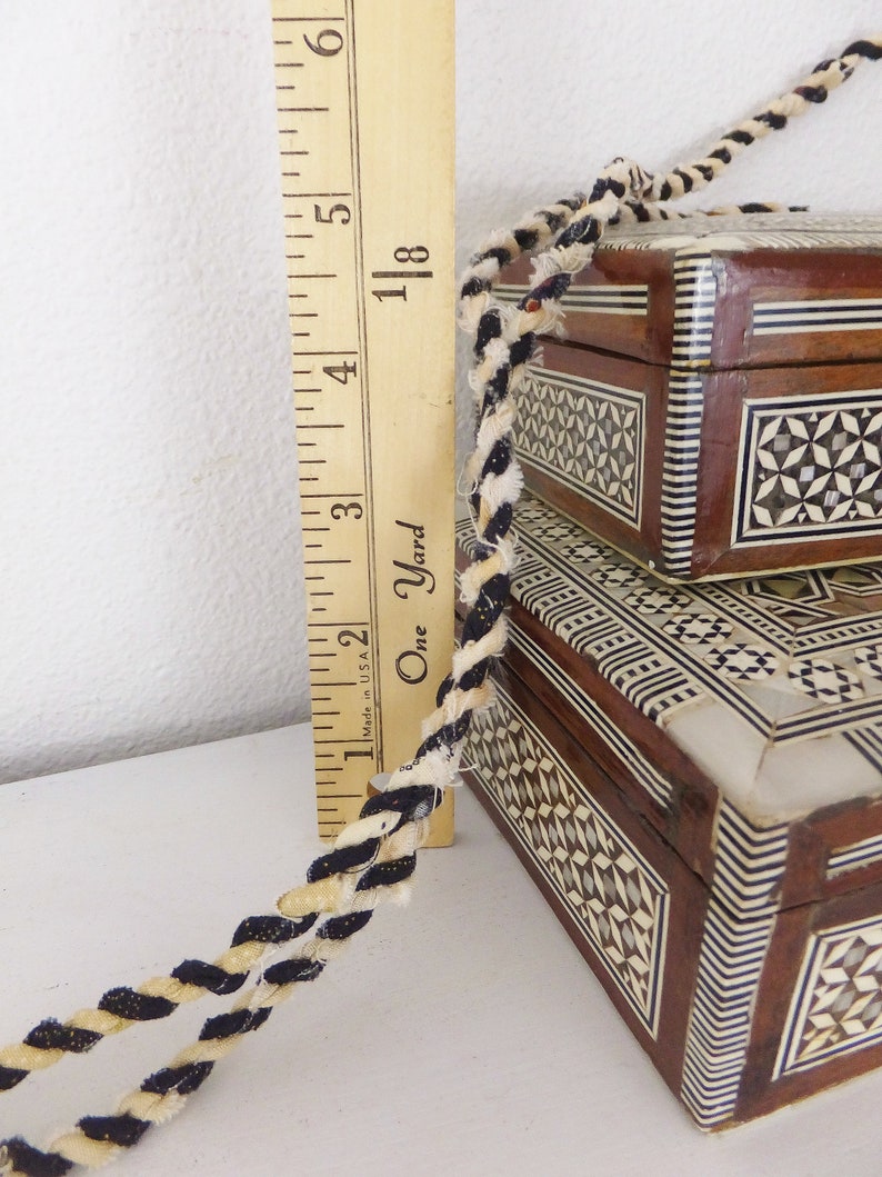 Black & White Garland Rustic Rope Decor Christmas Tree - Etsy