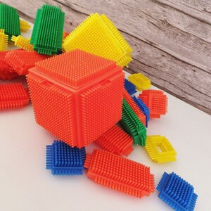 Playskool Bristle Blocks 64 Piece Set Vintage 1970's Toy - Etsy