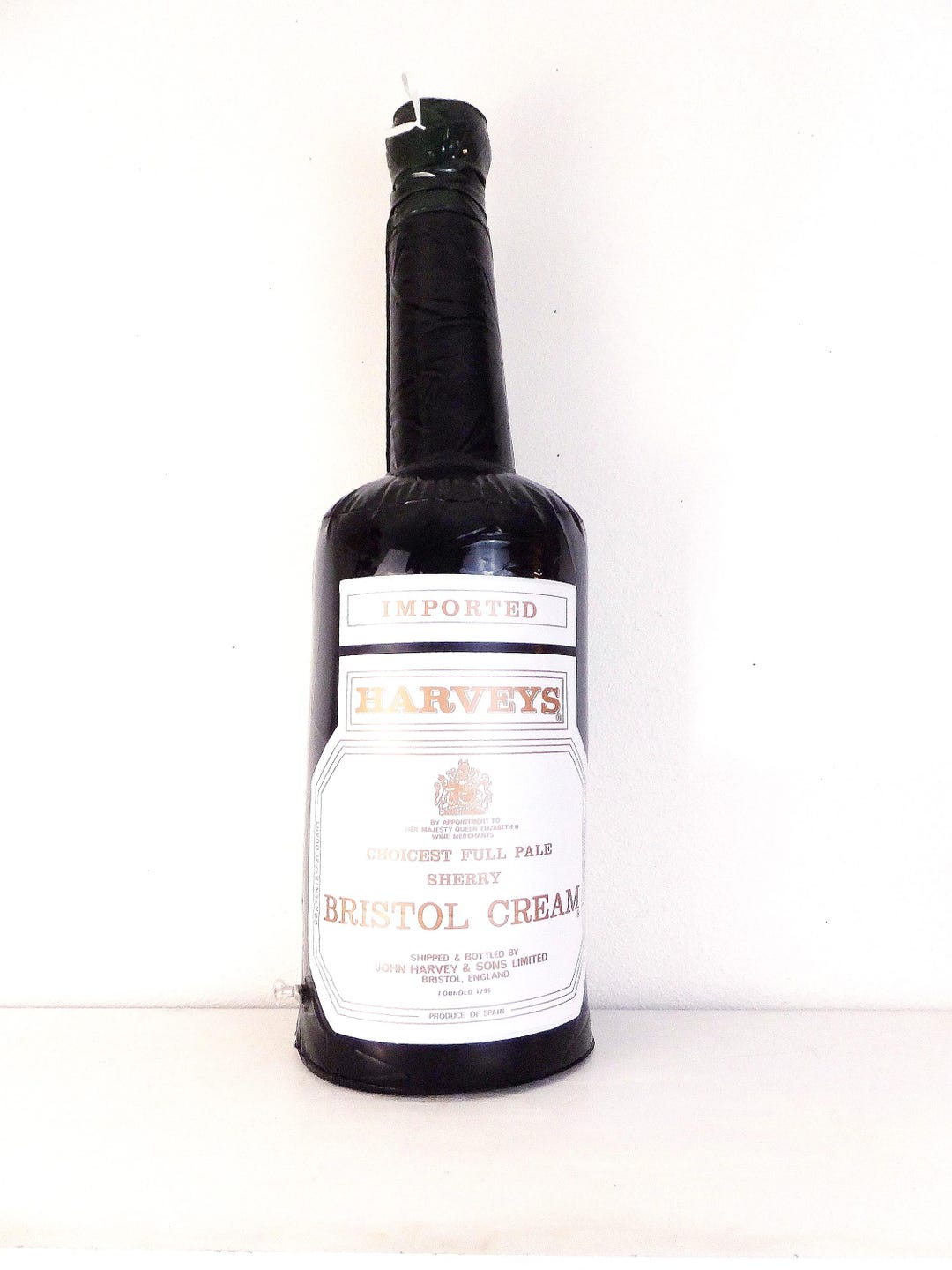 Vintage Inflatable Harvey's Bristol Cream Sherry Bottle: Bar Decor - Etsy