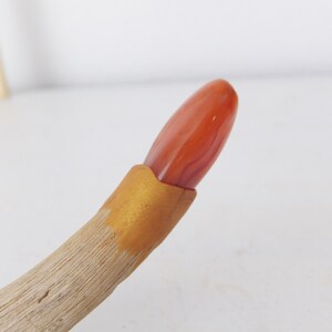 Long Magic Wand With Orange Agate Tip Wiccan Wand Potter Witch's Wand ...