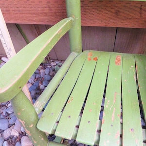 Vintage Green Children's Rocking Chair Nursery Rocking Chair Toddler ...