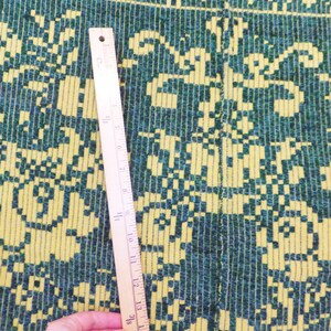 Vintage Bohemian Floral Green & Yellow Rug Textile Sofa - Etsy