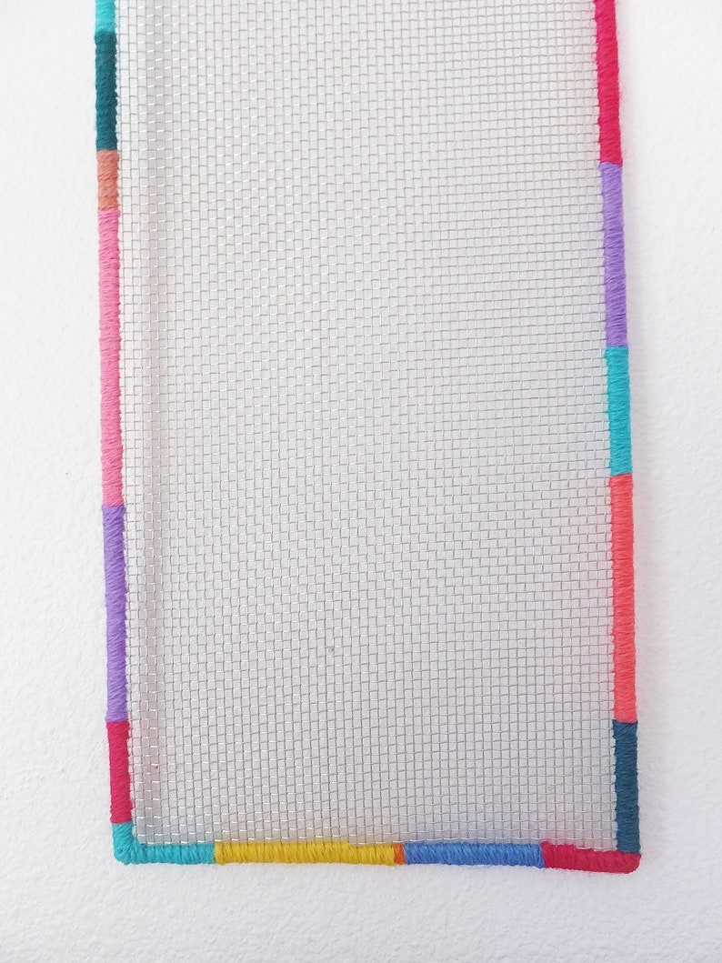 Colorful Mesh Earring Holder Trading Pin Rack Wire Mesh Boho - Etsy