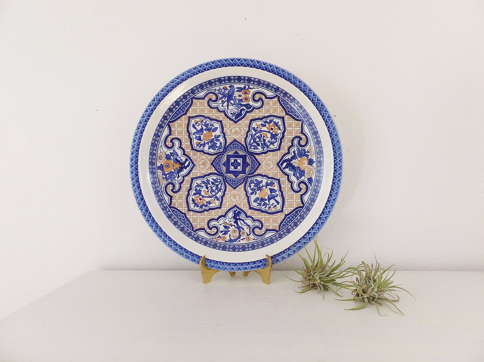 Vintage Asian Plate Vtg 1970's Plate Mid Century - Etsy