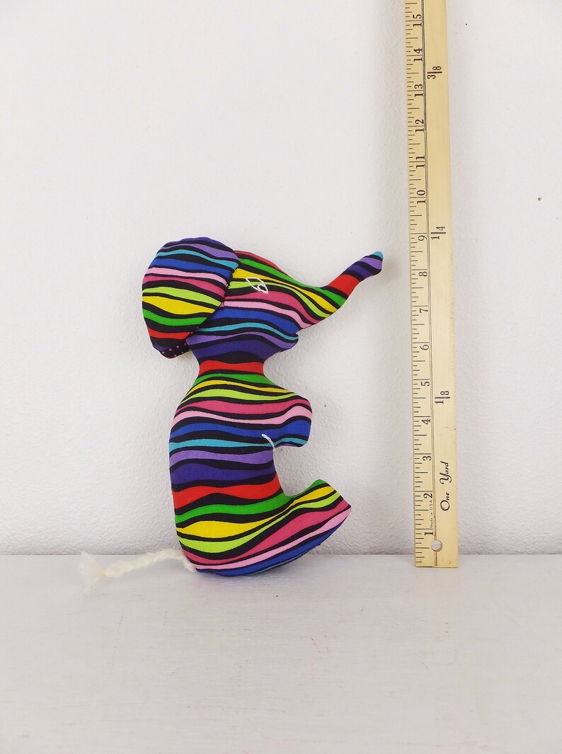 Colorful Elephant Plushie Elephant Plush Nursery Pachyderm - Etsy