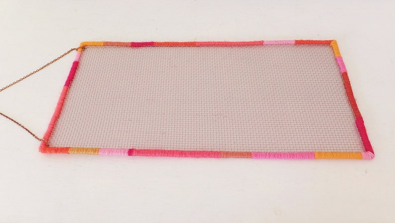 Colorful Mesh Earring Holder Trading Pin Rack Wire Mesh Pink - Etsy