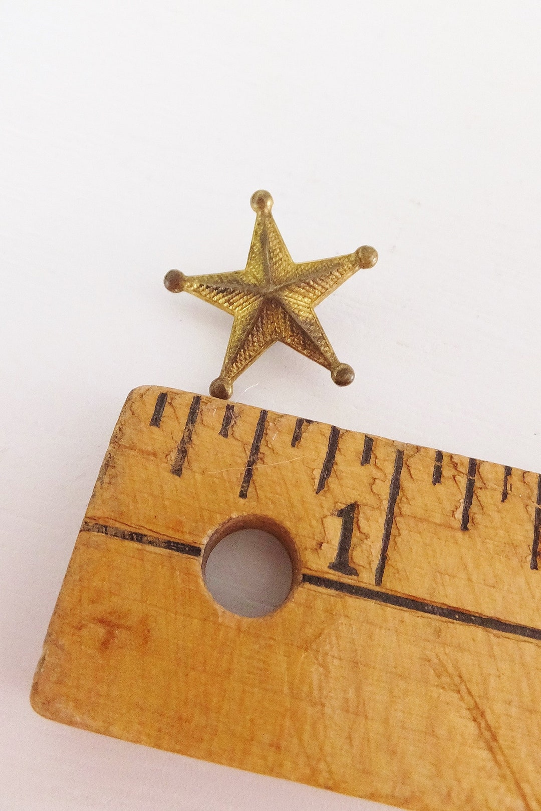 Brass Star Pin Military Star Pins Lot 6 Brass Star Pin Star Brooch ...