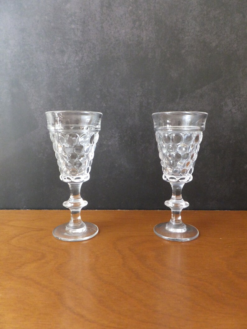 Cordial Mini Bubble Goblets Aperitif Liqueur Mini Wine Hobnail - Etsy