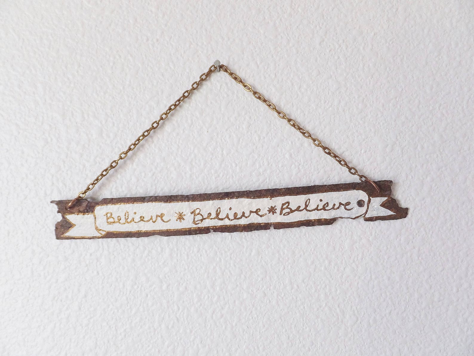 Decorative Metal Wall Hanging Signs Handpainted Signs Life is | Etsy