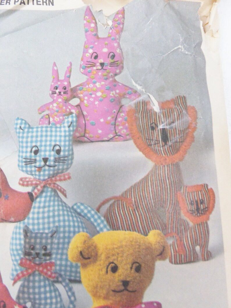 Vintage Stuffed Animal Sewing Pattern Stuffie Pattern Doll | Etsy