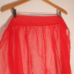 Vintage 1950's Sheer Red Half Apron Christmas Party Holiday Apron Pin ...