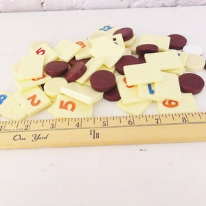 Vintage 1970's Plastic Rummikub Game Pieces Rummy Playing Pieces ...