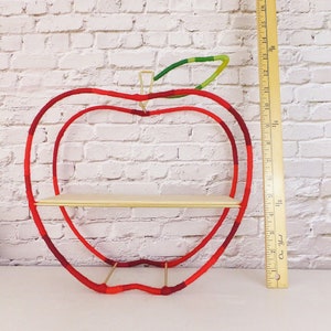 Cute Red Apple Shelf Decorative Shelf Fruit Decor Kids Room Shelf Gift ...