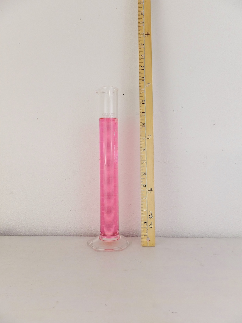 Scientific Glass Beaker Kimax Kimble Graduated Cylinder 250ml - Etsy