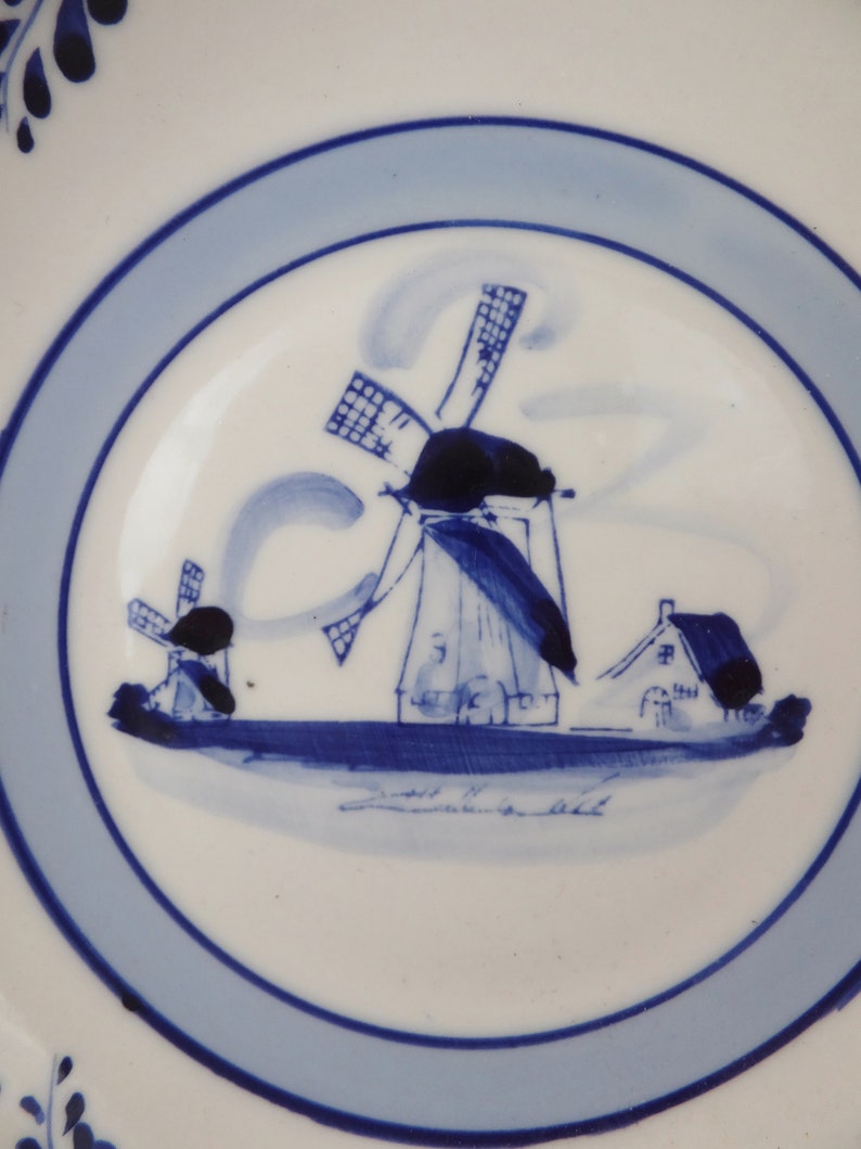 Small Vintage Delft Bowl Delft Dish With Crown Mark Hand - Etsy