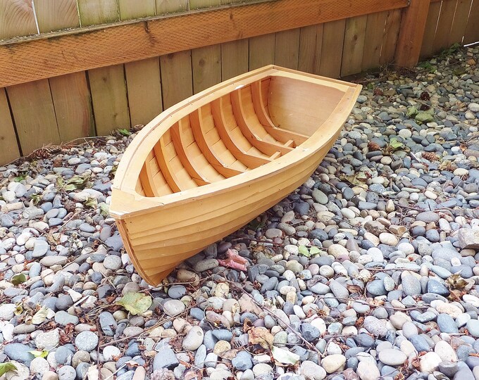 Wooden Boat Model Boat Nautical Decor Beach Home Lake House Decor Wood ...