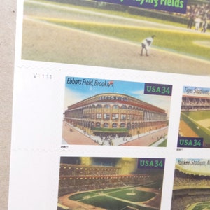 Baseball's Legendary Playing Field Stadiums US Postage Stamps Sheet of ...