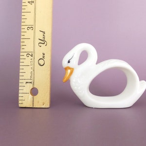 Swan Napkin Rings Ceramic Napkin Rings Goose Napkin Rings Set of 7 Bird ...