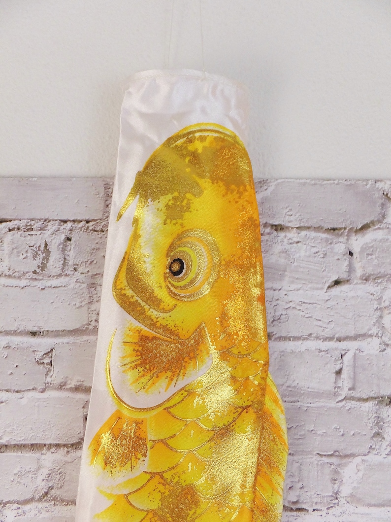 Yellow Gold Koi Fish Windsock Flag Japanese Boys Day Flag Carp - Etsy